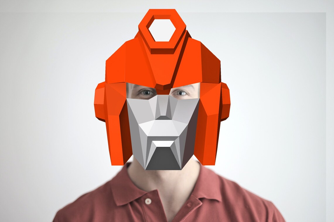 DIY Papercraft Transformer Hotrod Transformer Printable - Etsy