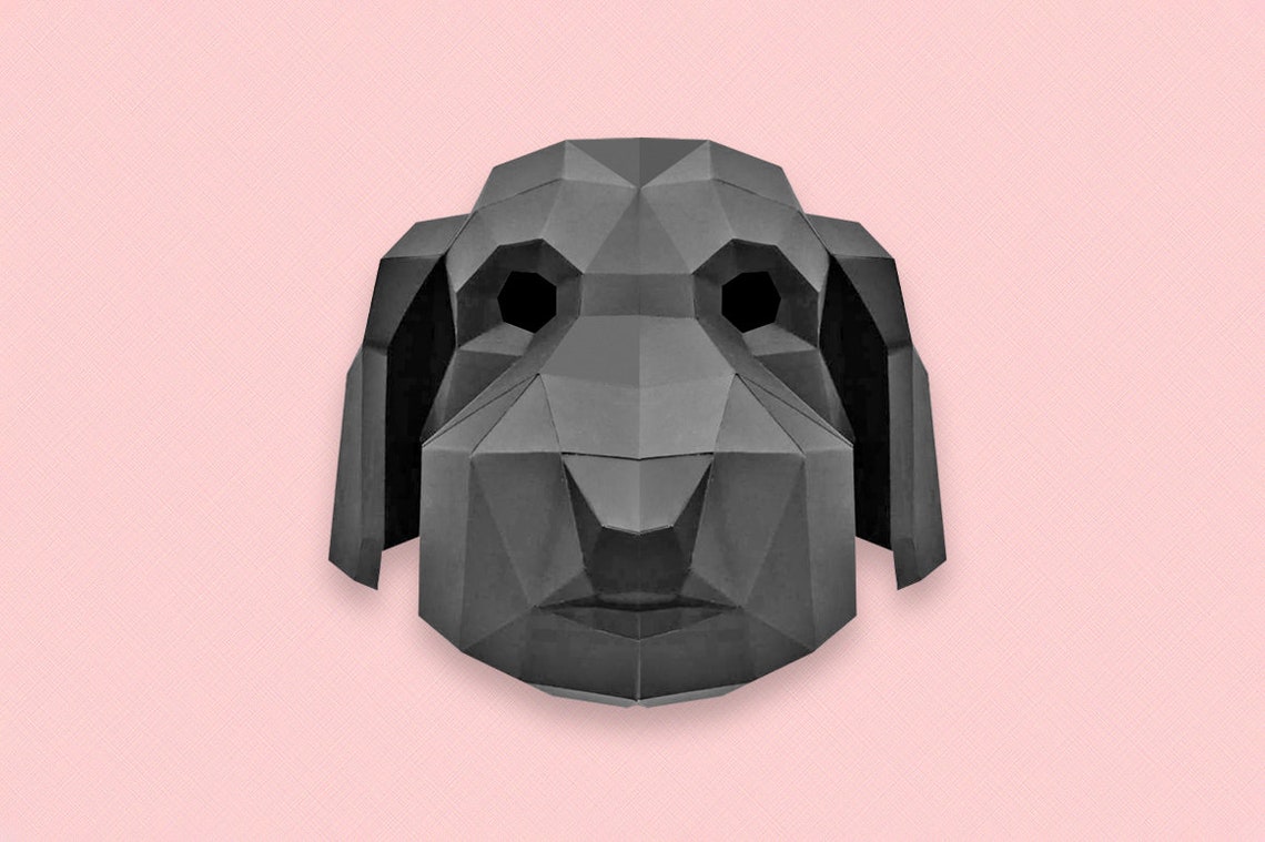 DIY Papercraft Cockapoo TrophyCockapoo head trophyPapercraft | Etsy