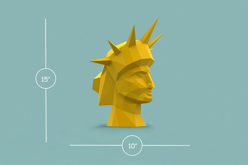 DIY Papercraftstatue of Liberty Papercraft Trophystatue - Etsy