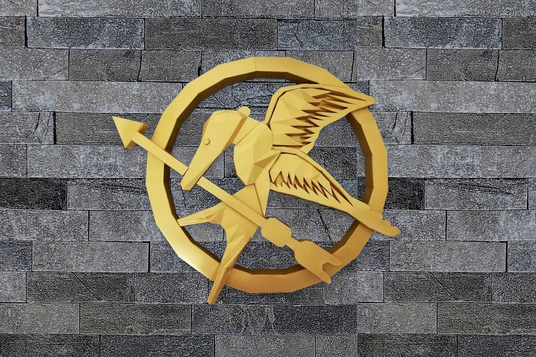 DIY Papercraft Hunger Games Emblem,hunger Games Logo,hunger Game Wall ...