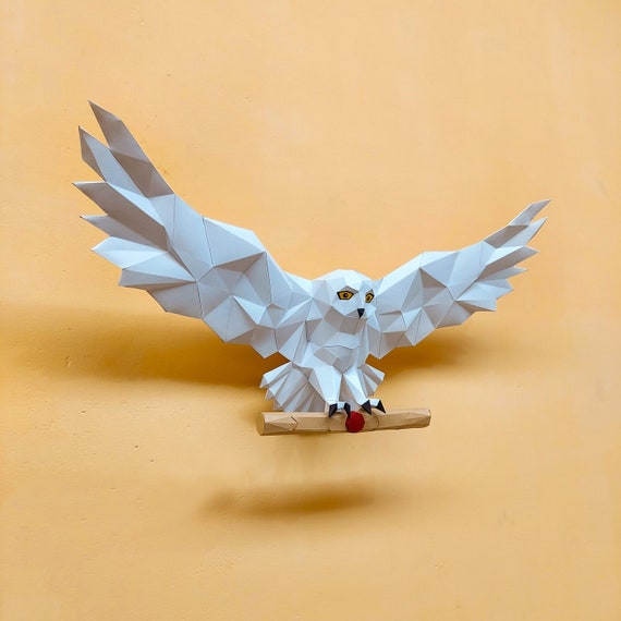 DIY Papercraft Owl modelo de búho 3d búho de origami - Etsy España