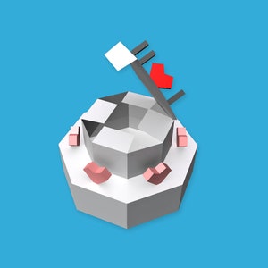 DIY Papercraft Cake Box,cake Favour,3d Papercraft Cake,valentines Party ...