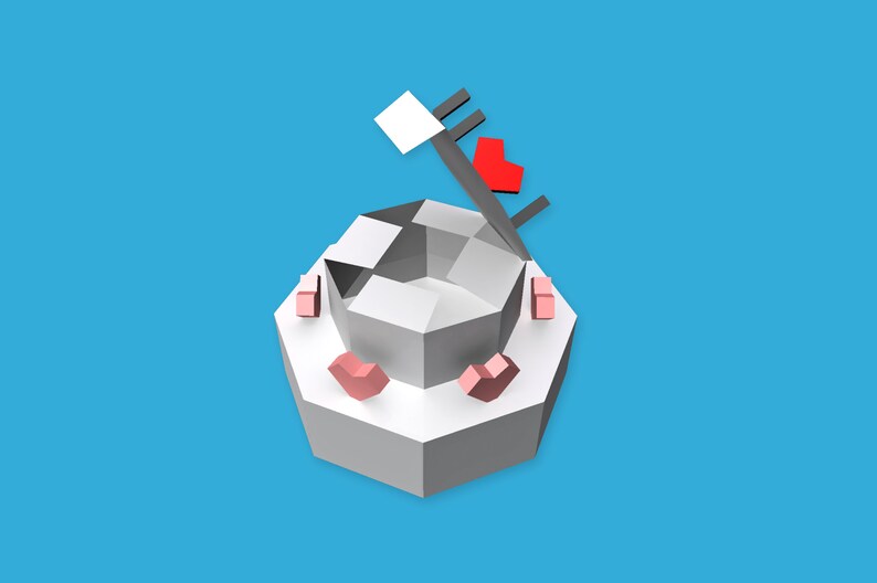 DIY Papercraft Cake Boxcake Favour3d Papercraft - Etsy