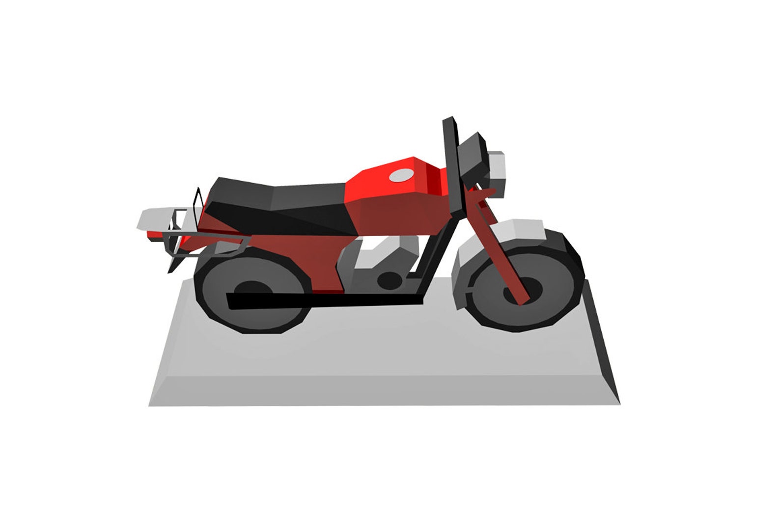 DIY Papercraft Motorbikepapercraft Bike3d Wall Artlowpoly - Etsy