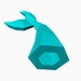 DIY Papercraft Mermaid Tail,lowpoly Mermaid Tail,mermaid Props ...