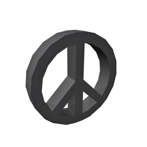 DIY Papercraft Symbol,peace Symbol,peace Prop,3d Wall Art,3d Props ...