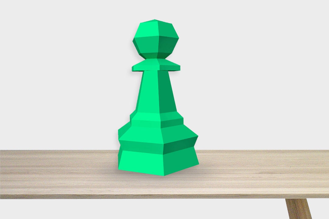 DIY Papercraft Pawn,chess Piece Pawn,chess Pawn,ches Peasants,chess ...
