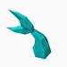 DIY Papercraft Mermaid Tail,lowpoly Mermaid Tail,mermaid Props ...