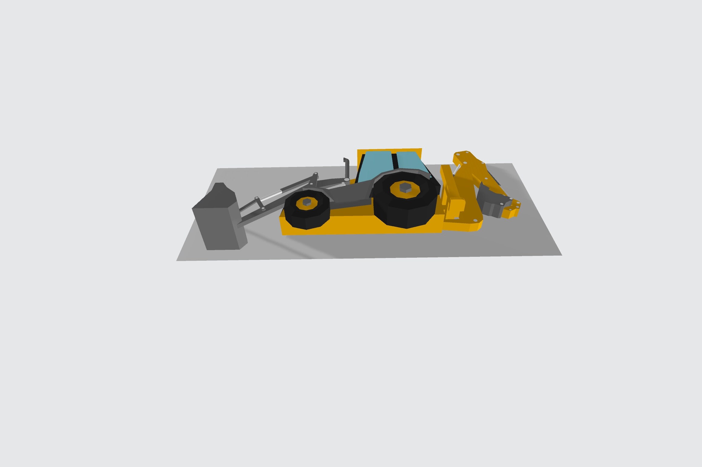 DIY Papercraft JCB Construction Machinelowpoly Digger3d Wall - Etsy Canada