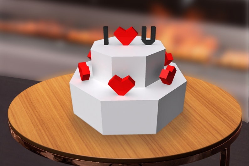 DIY Papercraft Cake Boxcake Favour3d Papercraft - Etsy