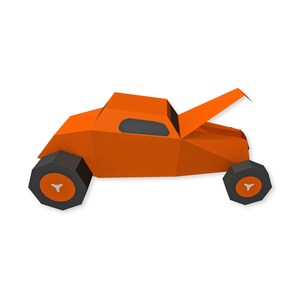 DIY Papercraft Hot Rod Car Favor, Party Favour,ford Car Model,hotrod ...