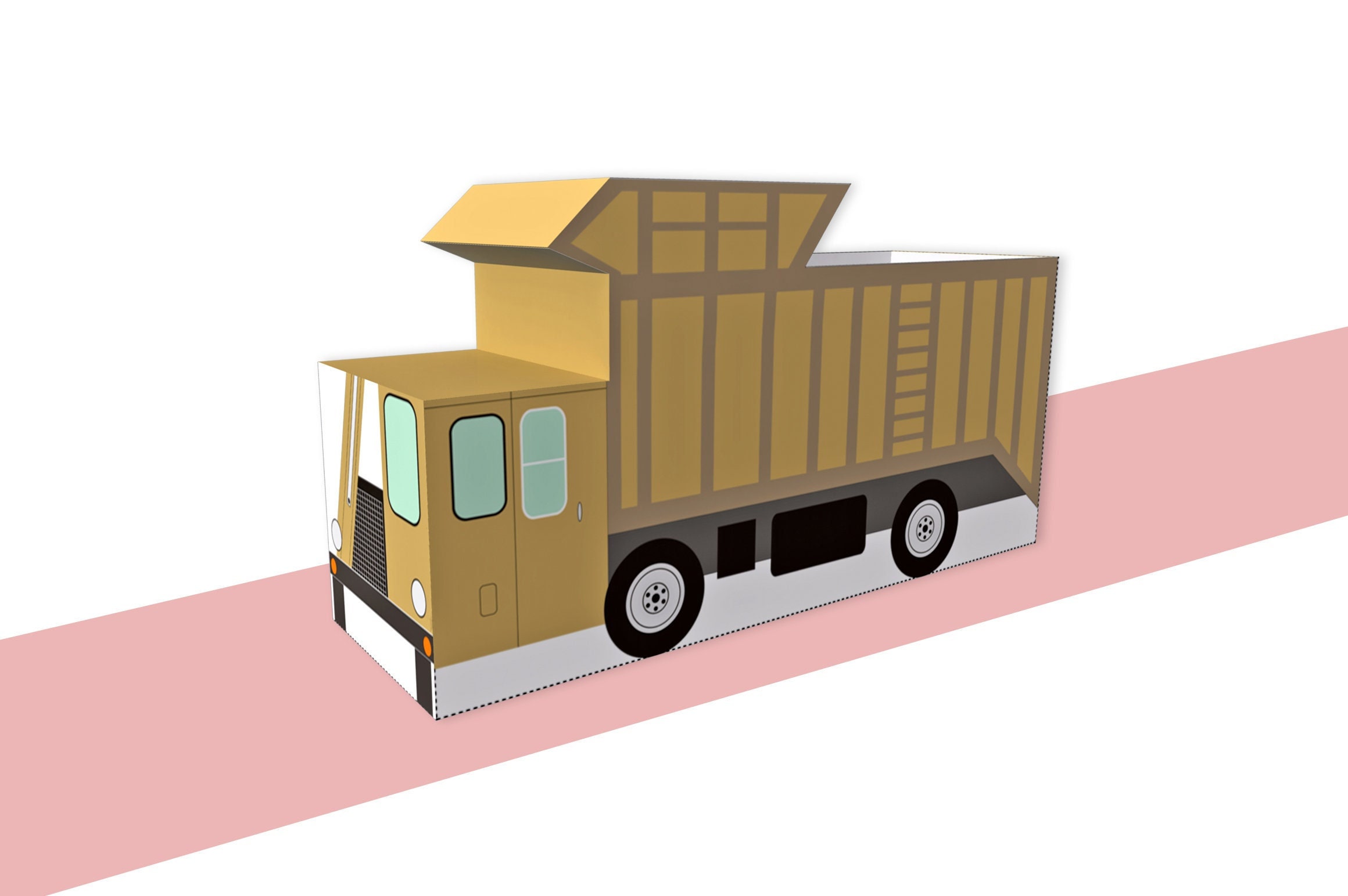 DIY Papercraft Garbage Truck Favorlowpoly Truck - Etsy