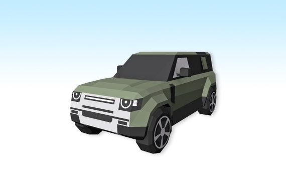 DIY Papercraft SUV Jeep Modelpaper Carpdf - Etsy Hong Kong