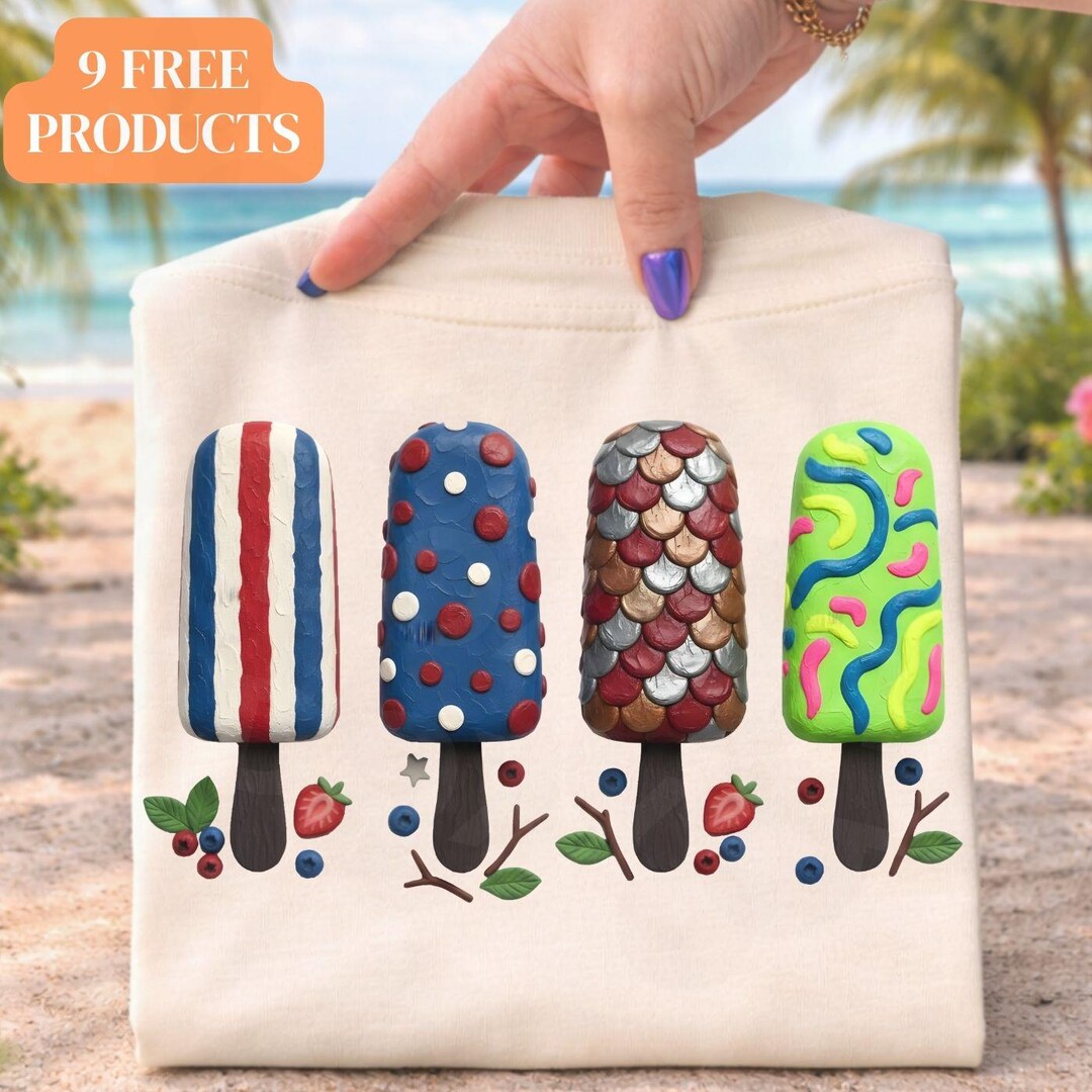 Popsicle Clipart PNG, Striped Polka Sprinkle Ice Pop Summer Dessert ...