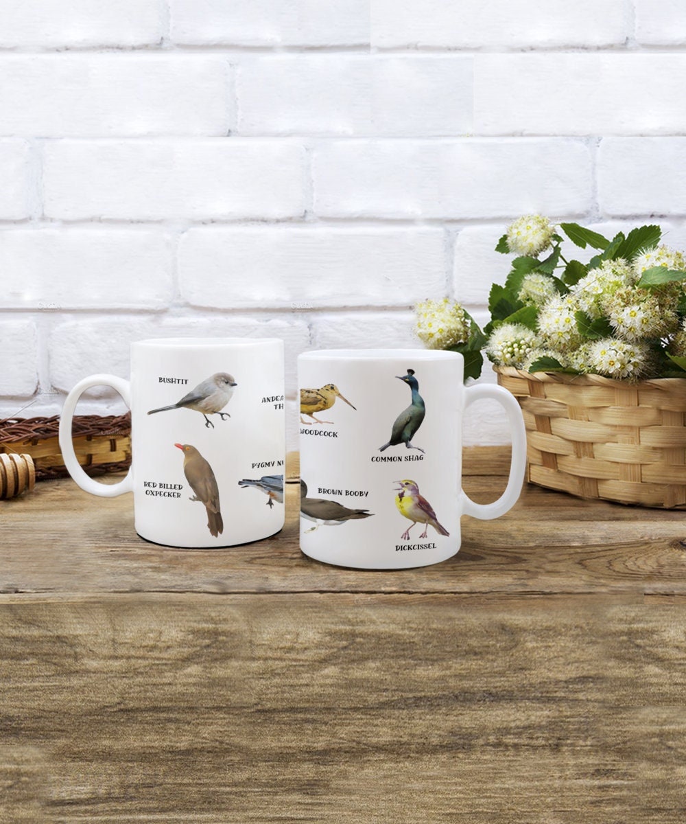 Fowl Language Bird Mug, Bird Mug, Coffee Mugs Birds,foul Bird,ceramic ...