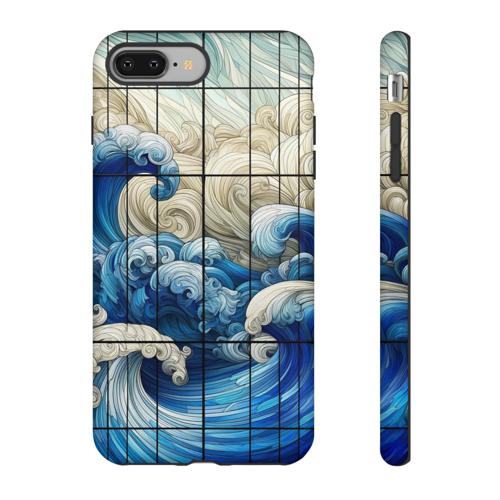Water Ripple Custom Pattern Curly Wave Tough Phone Case Cover for Apple ...