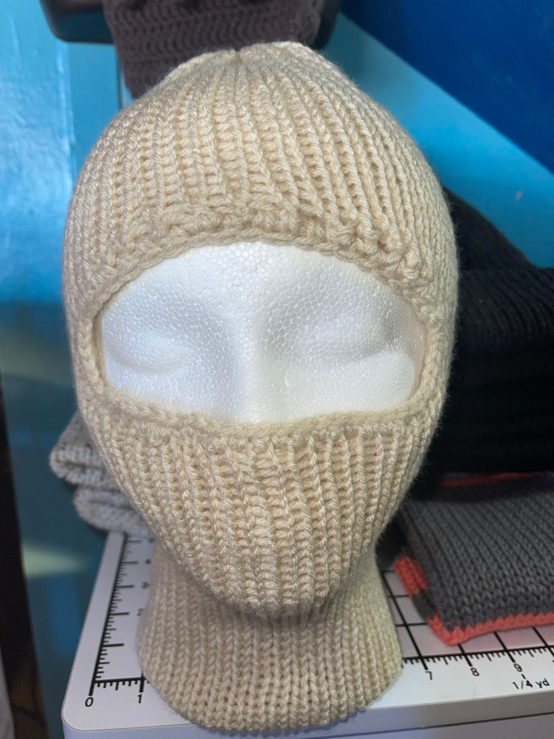 Knit Ribbed Ski Mask - Etsy