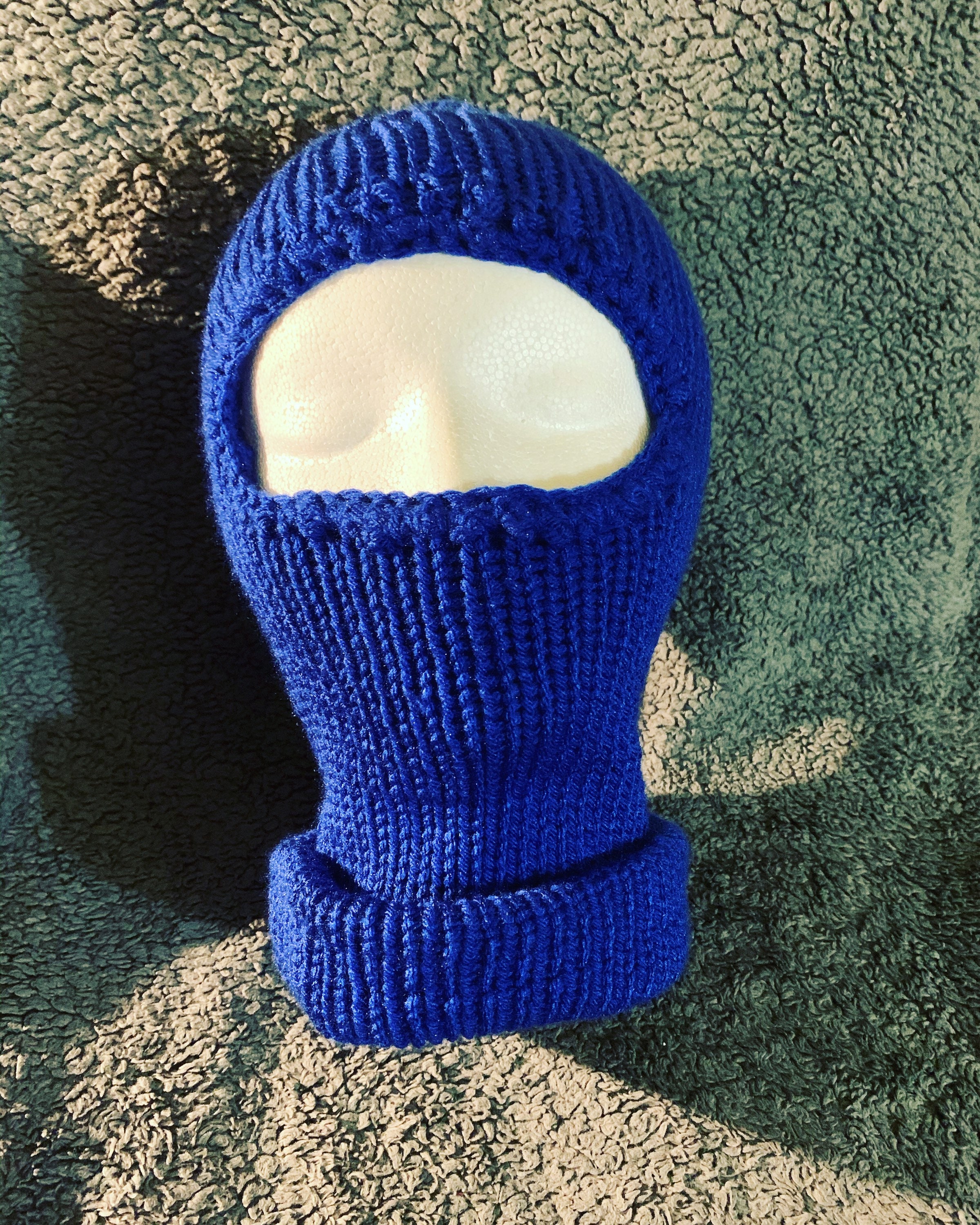 Knit Ribbed Ski Mask - Etsy