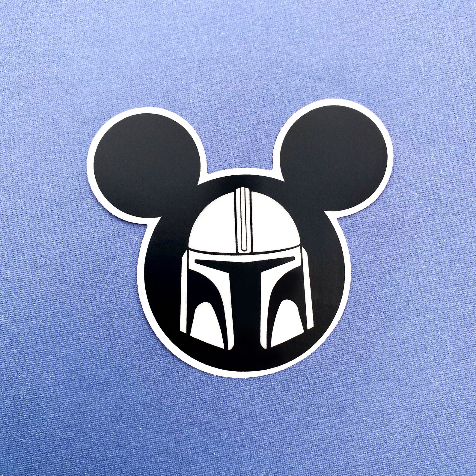 Mandalorian Mickey Ears Die Cut Sticker / High Quality Matte - Etsy