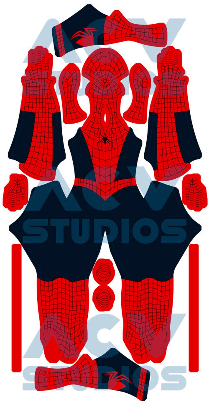 Classic/spider-man (2002) Hybrid Suit Pattern - Etsy