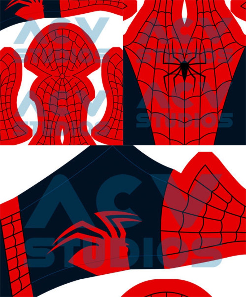 Classic/spider-man (2002) Hybrid Suit Pattern - Etsy