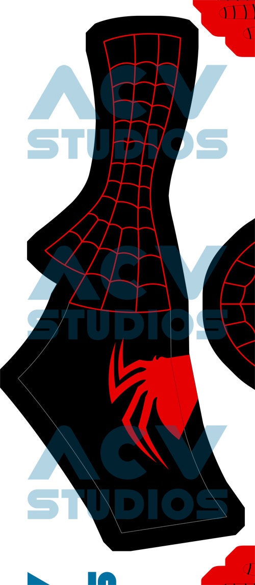 Spider-man Miles Morales Suit Pattern (personal Design) - Etsy