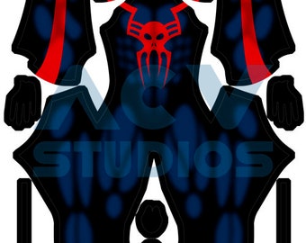 Spider-man Miles Morales Suit Pattern (personal Design) - Etsy