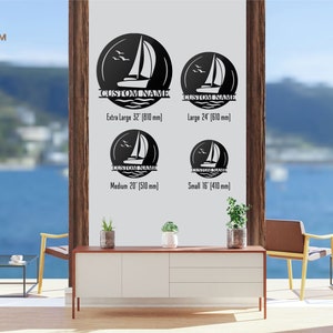 Sailboat Sign, Beach House Sign, Family Name Sign, Beach Bar, Nautical ...