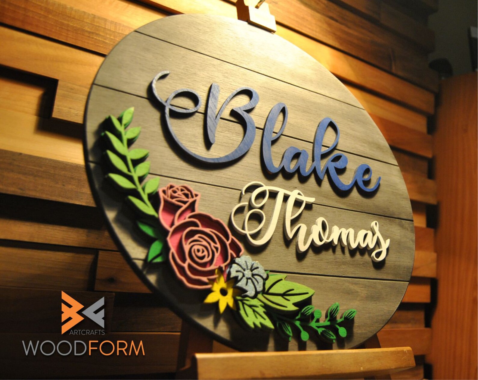 Nursery Sign Round Nursery Sign Baby Name Sign Nursery | Etsy