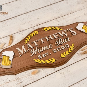 Home Bar Sign, Beer Sign, Custom Wood Sign, Bar Sign for Home, Home ...