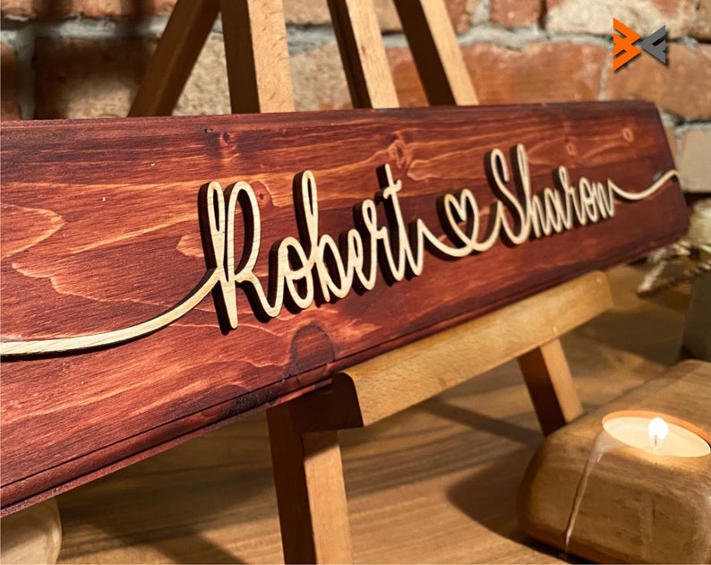 Couple Name Sign Wedding Gifts Custome Name Sign Family | Etsy