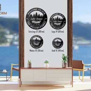 Lake House Decor, Lake Metal Sign, Metal Wall Art, Personalized Metal ...