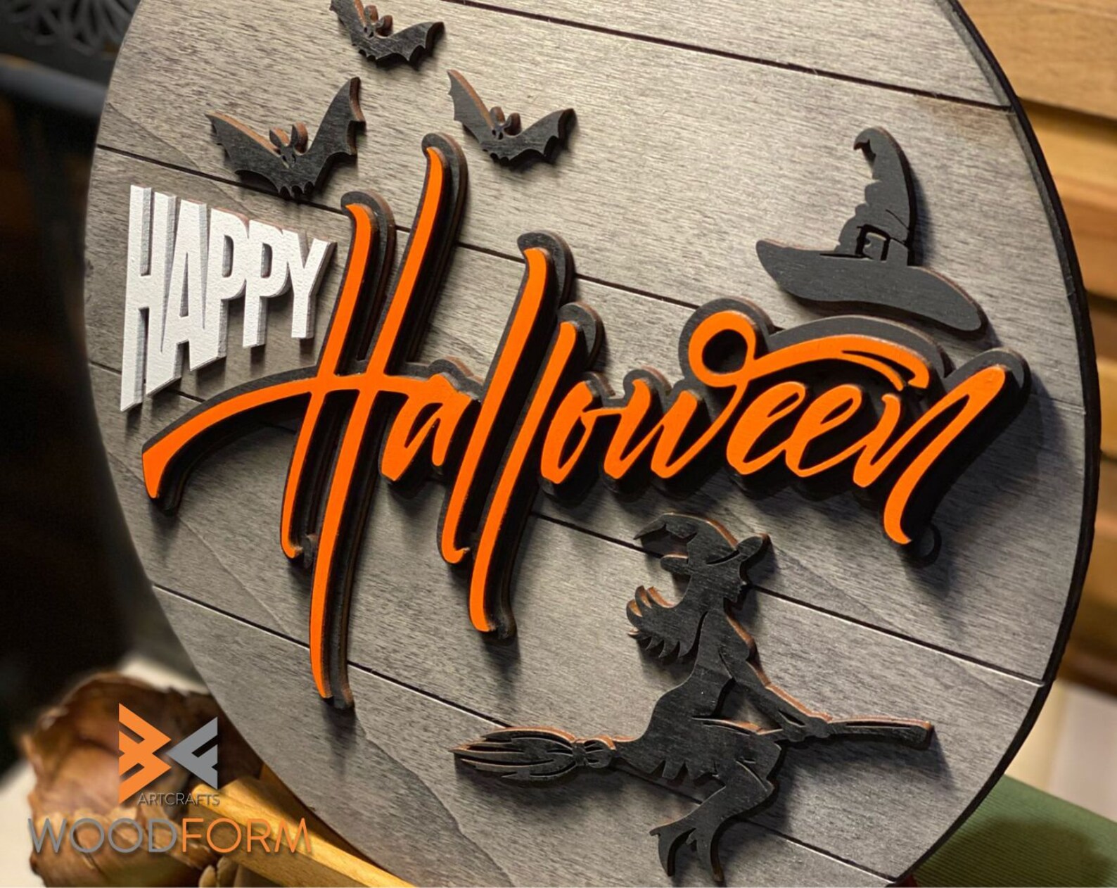 Happy Halloween Door Hanger Door Sign Halloween Sign Entry - Etsy
