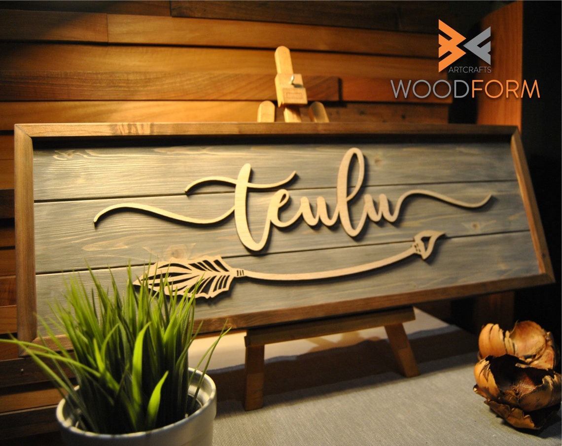 Custom Name Sign Family Name Sign Custom Wood Sign Last | Etsy