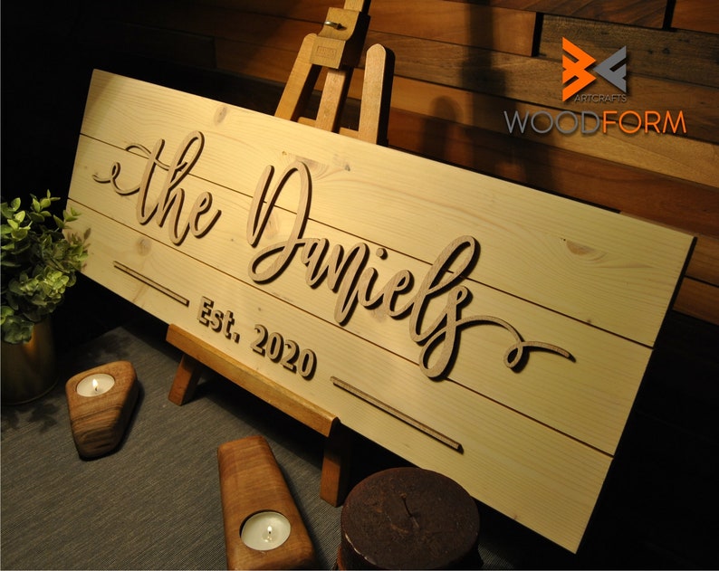 Family Name Sign Last Name Sign Custom Name Sign Home | Etsy