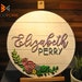Nursery Sign Round Nursery Sign Baby Name Sign Nursery - Etsy