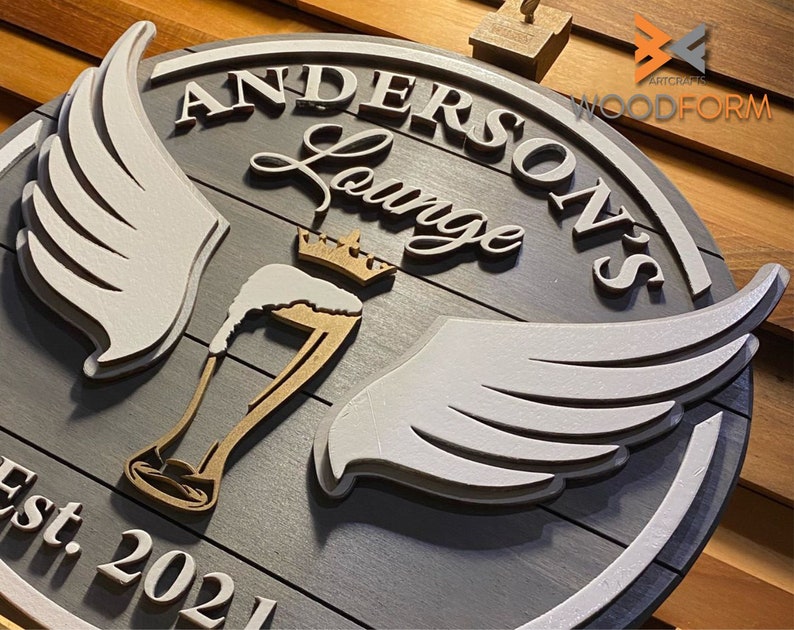 Home Bar Sign Beer Sign Custom Wood Sign Personalized Gift - Etsy