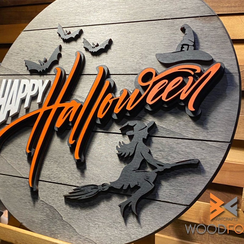 Halloween Door Sign - Etsy