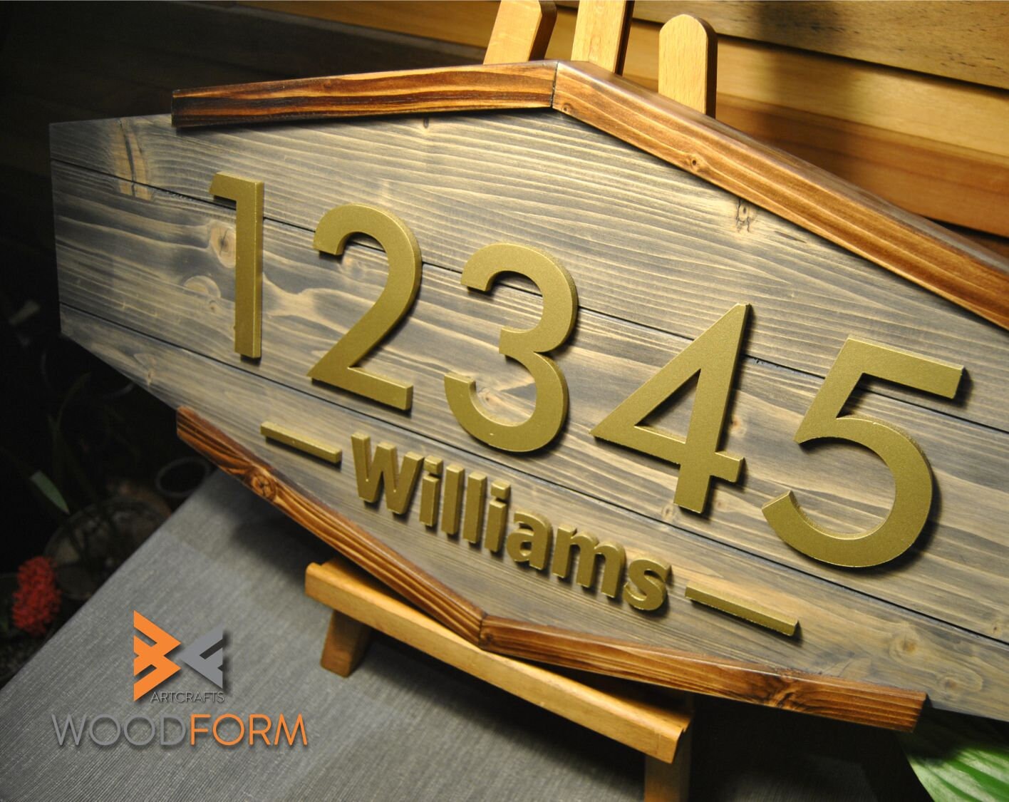 House Number Sign Housewarming Sign Barn Wood Sign Wood | Etsy