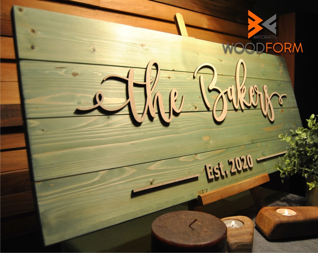 Family Name Sign, Last Name Sign, Custom Name Sign, Home Decor, Name ...