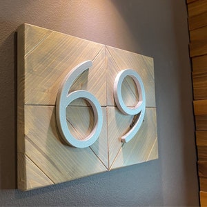 House Number Sign, Number Plaque, Numbers Sign, House Numbers, Wood ...