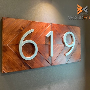 House Number Sign, Number Plaque, Numbers Sign, House Numbers, Wood ...