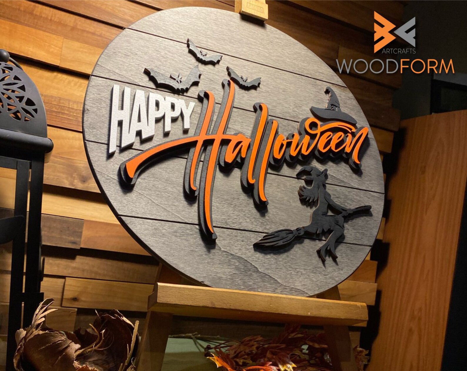 Happy Halloween Door Hanger Door Sign Halloween Sign Entry - Etsy