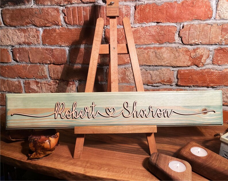 Couple Name Sign Wedding Gifts Custome Name Sign Family | Etsy