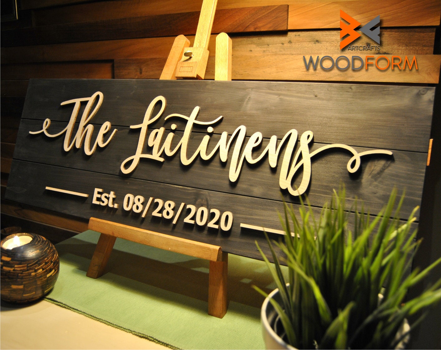 Family Name Sign Custom Name Sign Name Sign Wood Sign Last | Etsy