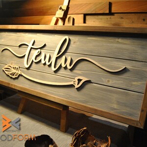 Custom Name Sign, Family Name Sign, Custom Wood Sign, Last Name Sign ...