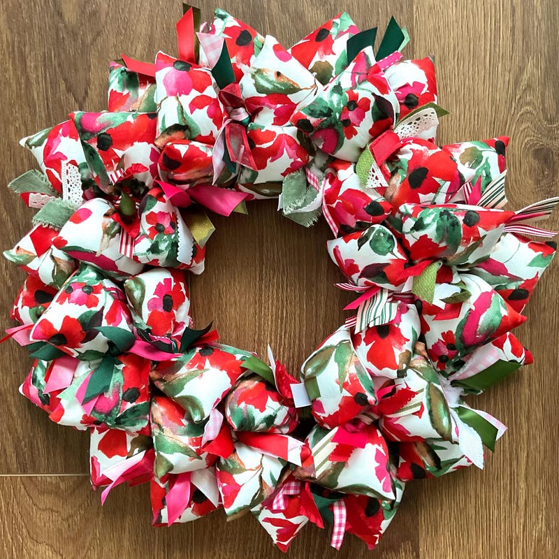 Fabric Wreath - Etsy