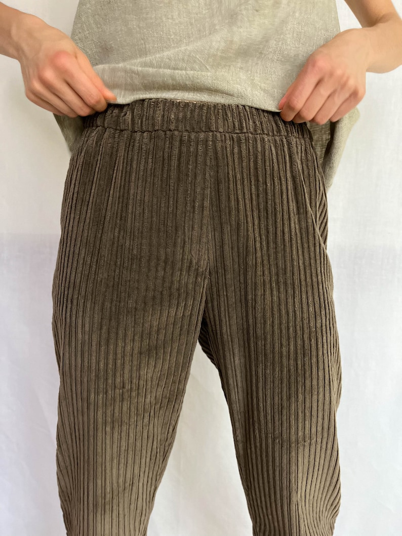 Loose Corduroy Pants With Elastic Waistband Wide Wale Cord - Etsy New ...