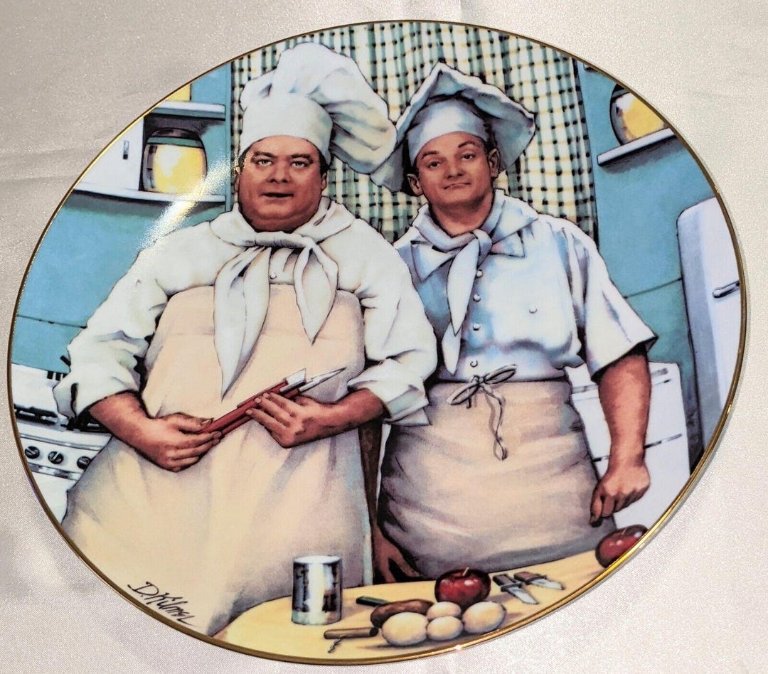 The Hamilton Collection THE TV CHEFS Collectors Plate #4423A ...