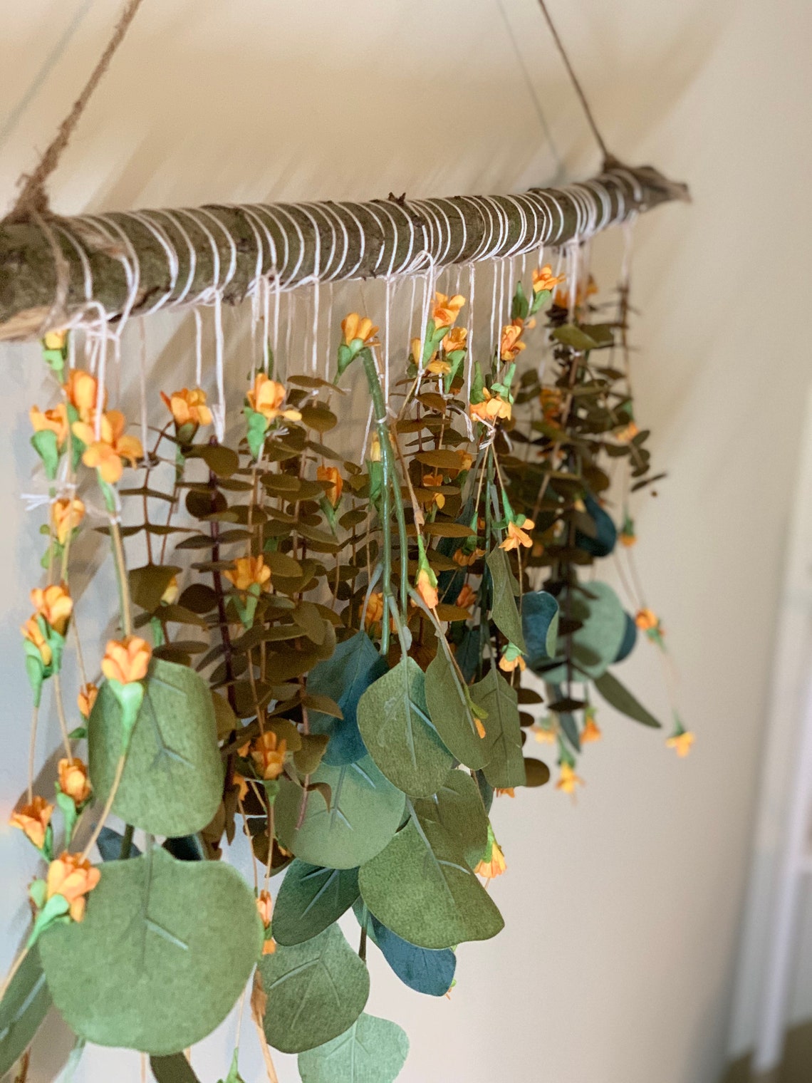 Eucalyptus Wall Hanging-boho Decor-wall Hanging Eucalyptus-bohemian ...